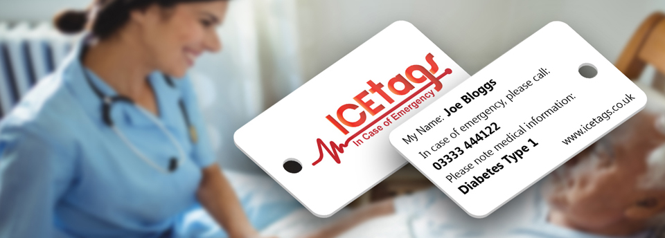 ICEtags | Durable In Case of Emergency Tags | Free UK Delivery