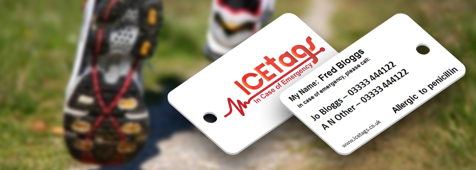 ICEtags | Durable In Case of Emergency Tags | Free UK Delivery