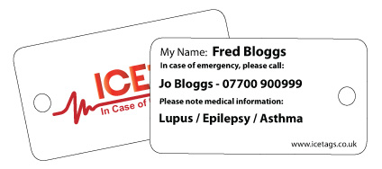 Medical ID Tags UK | Medical Tags for Adults | Free Delivery